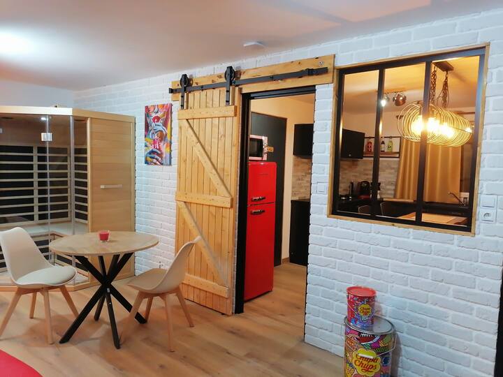 Gîtes Déco Pop Et Chaleureuse Avec Jacuzzi/sauna - Calais