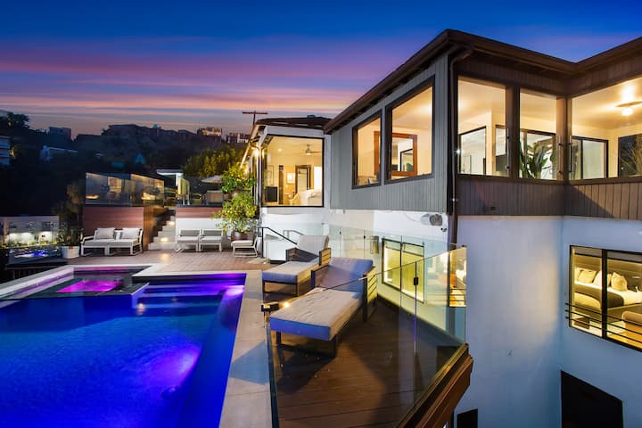 Sunset Plaza Infinity Pool House - Beverly Hills, CA