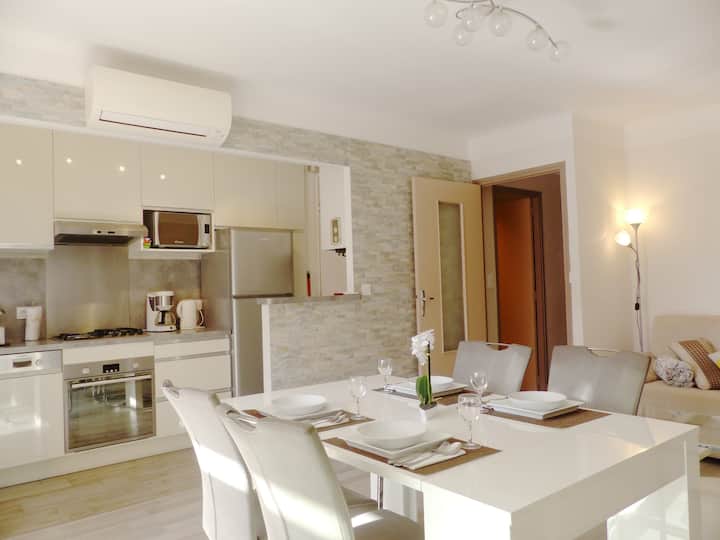 T3 Clim-wifi-plage à 3min Pied-park-aperçu Mer - Fréjus