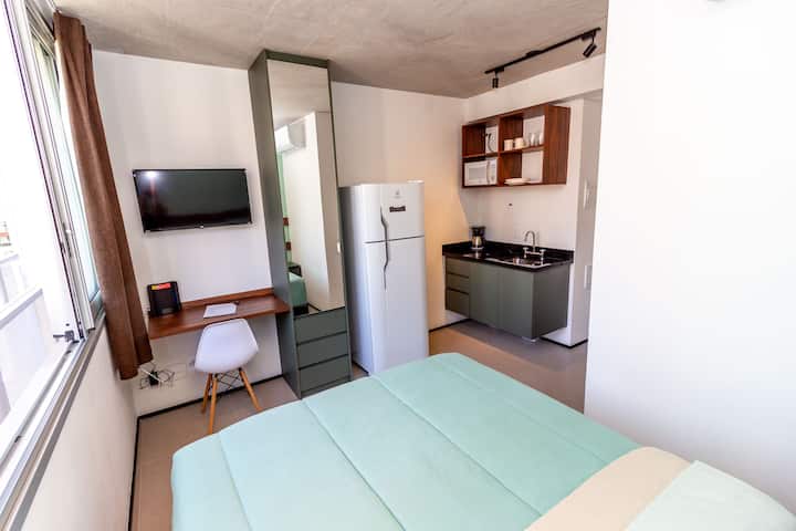 Studio Novo, Seguro, Piscina Com Vista Panorâmica - Sao Paulo