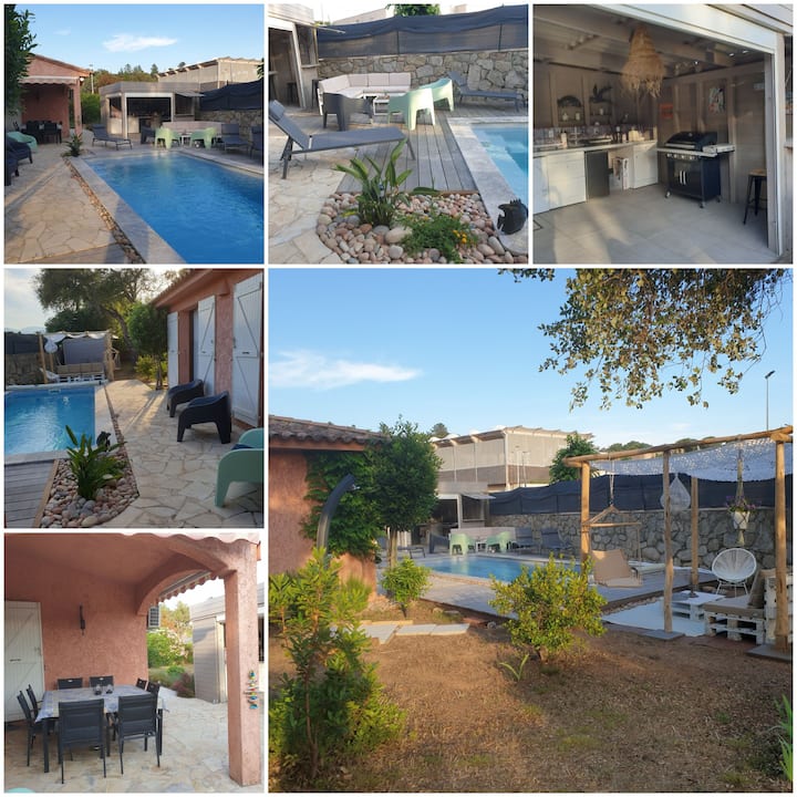 Villa 3 Chambres, 6 Personnes Avec Piscine - Sainte-Lucie de Porto-Vecchio
