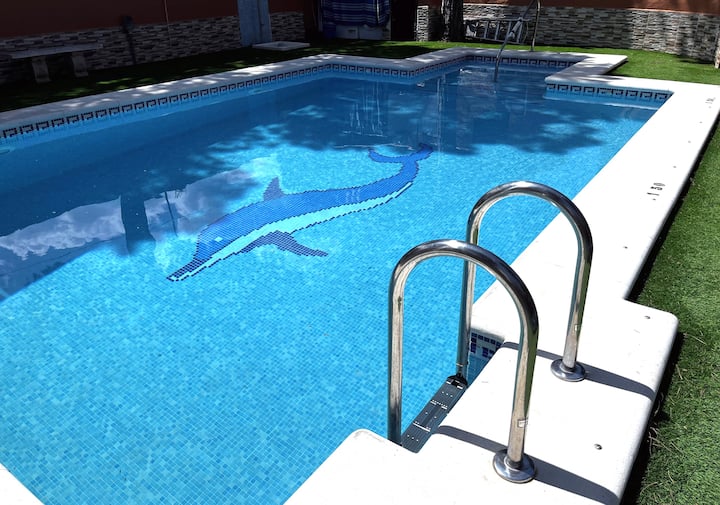 Villa Con Piscina Privada Y Playa A Pocos Metros. - Chiclana de la Frontera