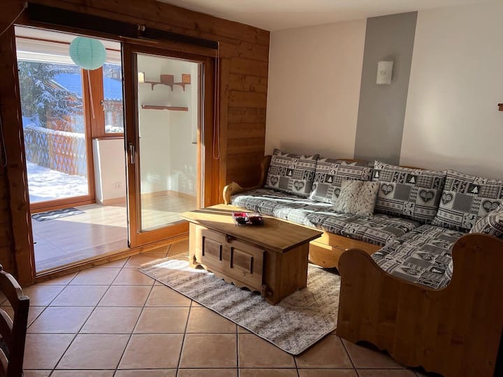 Appartement T3 Avec Terrasse Exposée Sud Et Vue - Sainte-Foy-Tarentaise