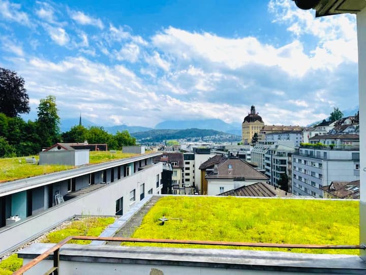 2bdr Rooftop Apt - Central Area - Lucerne