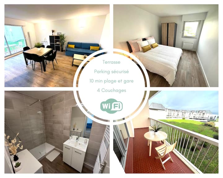 T2 Terrasse, Proche Port, Plage Et Gare - Le Pouliguen