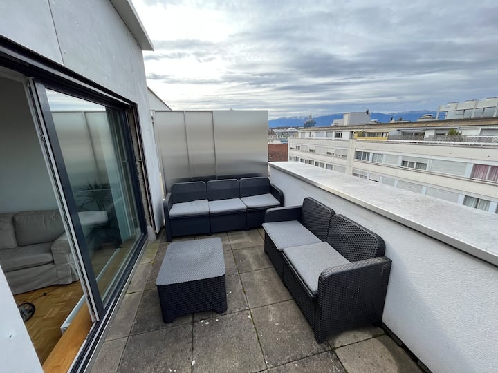 Appartement Avec Grande Terrasse Panoramique - Geneva