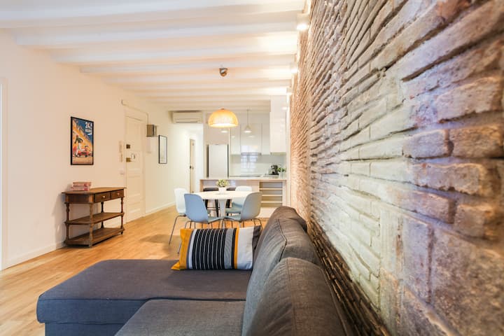 Flat With Workstation - Center El Born + Gym Pass - Barcelona