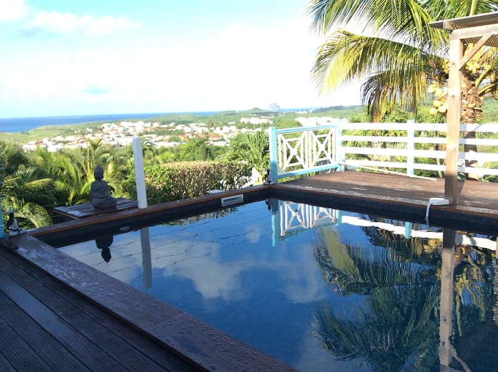 Villa Marisséa Avec Magnifique Vue Dégagée - Martinique