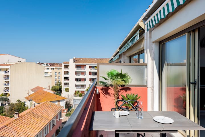 F3 6 Pers 2 Chambres Duplex +Terrasse+vue +Parking - Saint-Raphaël