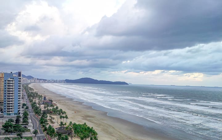 Apto Na Pg Na Orla Da Praia! - Praia Grande