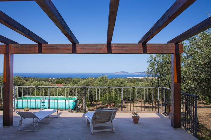 Villa In Campagna Vista Mare - Alghero