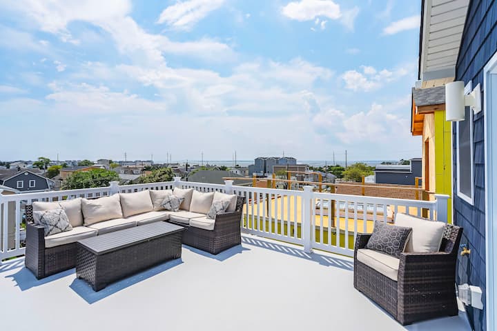 4bd|4ba 3 Car Park| Sunsetbay Views & Beach Access - Seaside Heights, NJ