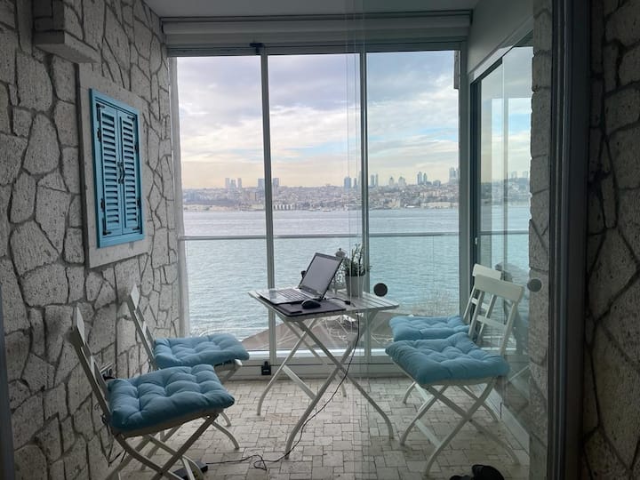 Panorama Bosphorus Blick Mit Terrasse - Istanbul