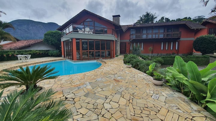 Mansão, Vista De Cinema, Piscina - Nova Friburgo