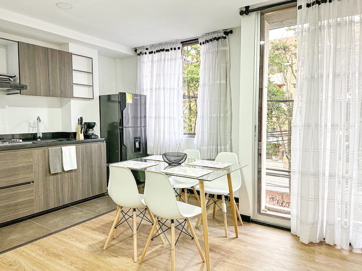 Moderno Apartamento Cerca Al Aeropuerto Y Embajada - 波哥大