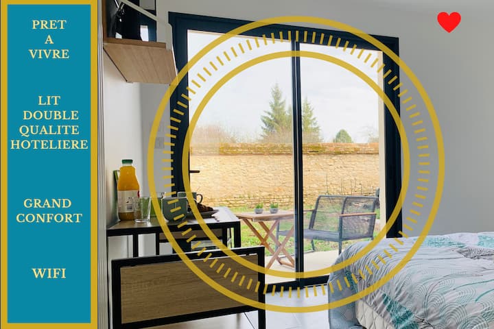 Le Chaleureux Studio 3 - Parking - 20 Min Centrale - La Chapelle-Saint-Mesmin