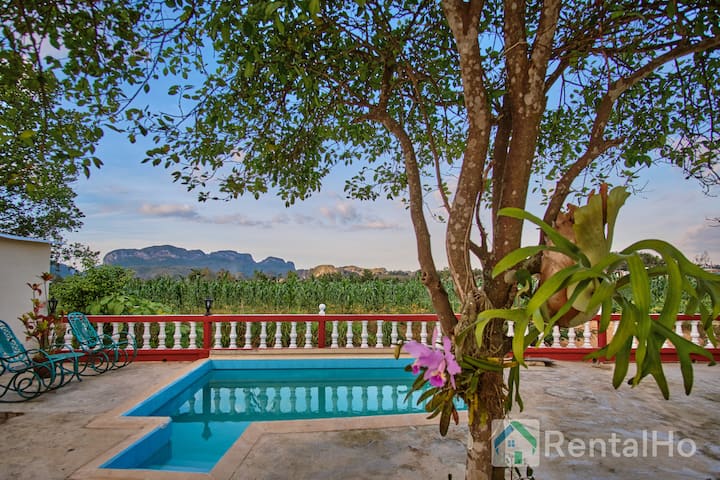 Paradise With Pool & Beautiful Views In Viñales3-4 - Viñales