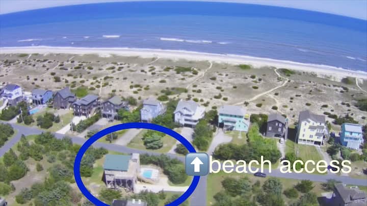 Ocean Views, Pvt Pool, Ht, Game Rm, Dog Friendly - Outer Banks, NC