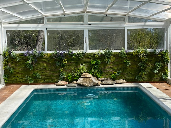 Casa Con Piscina Cubierta Rascafría 1h00 De Madrid - España