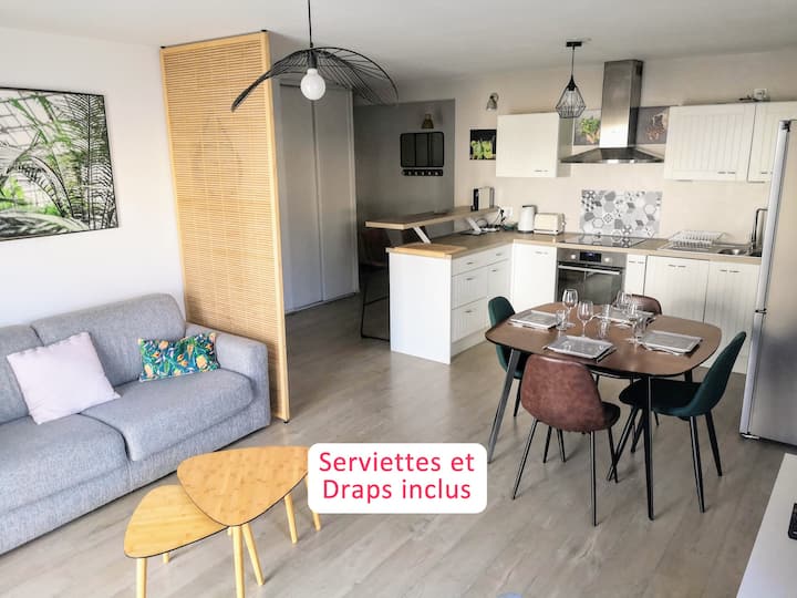 Grand T2 - 50m2 - Proche Centre Et Gare - Parking - Morbihan