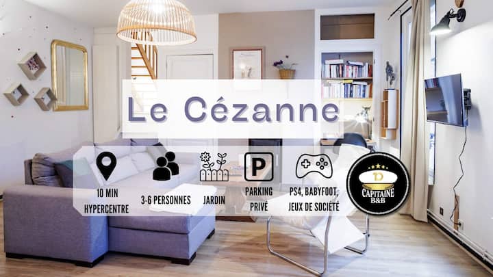 Le Cézanne -Jardin - Crt-ville -Babyfoot - Parking - Troyes