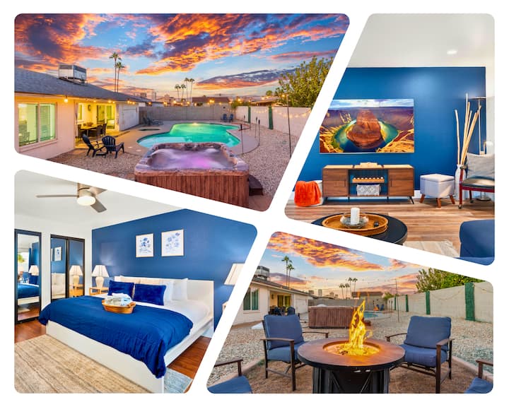 Cozy 3br Stadium Oasis! Pool + Hot Tub + Fire Pit - Grand Canyon University, Phoenix