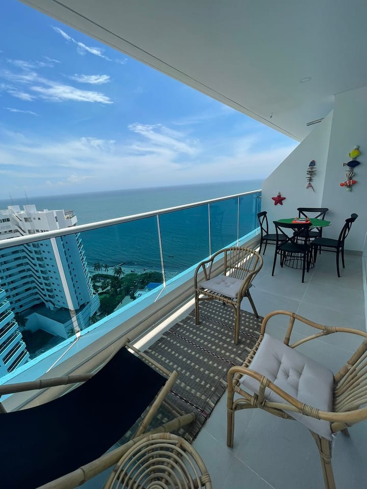 Loft Con Vista Directa Al Mar Playa Salguero - Santa Marta