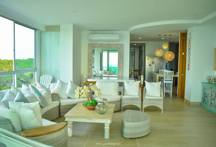 Magico Apartamento Frente Al Mar 3 Habitaciones - Covenas