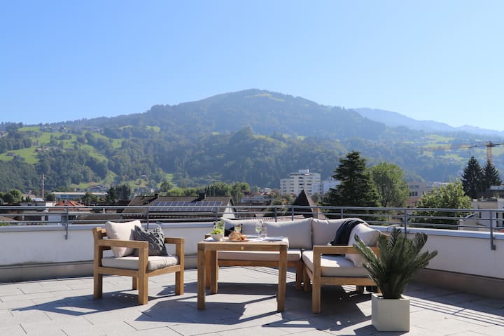Penthouse Mit 145qm Dachterrasse Und Bergblick - Dornbirn