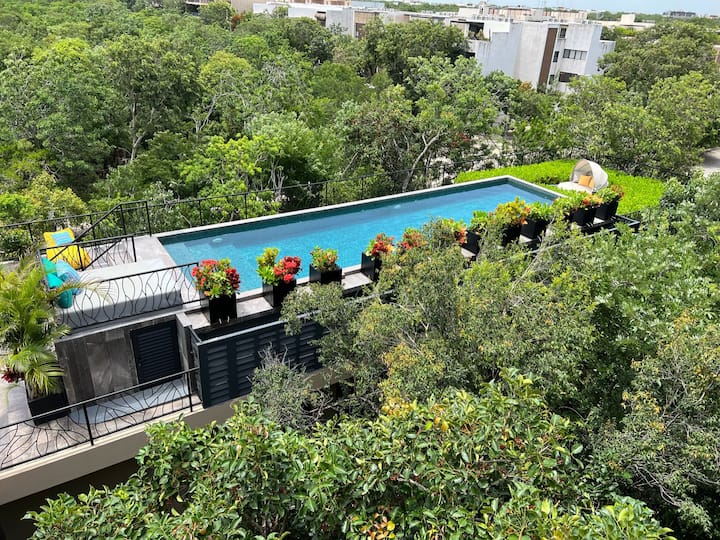 Fabuloso Apartamento De Lujo, Espectacular Alberca - Quintana Roo