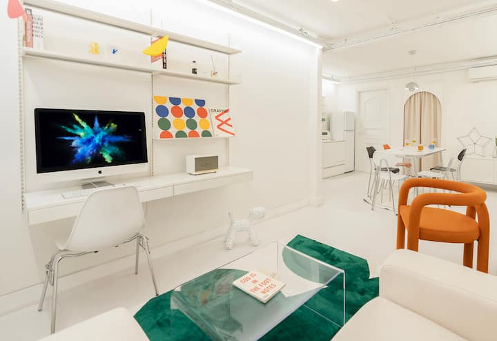 Spacelog_1층 프라이빗 숙소,홍대역,연남동,공항철도&버스, 한건물 3개 숙소,짐보관 - Seoul