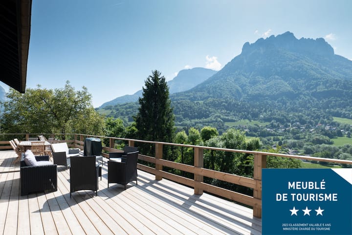La Terrasse Des Dents De Lanfon - Jardin - 14 Pers - Sévrier