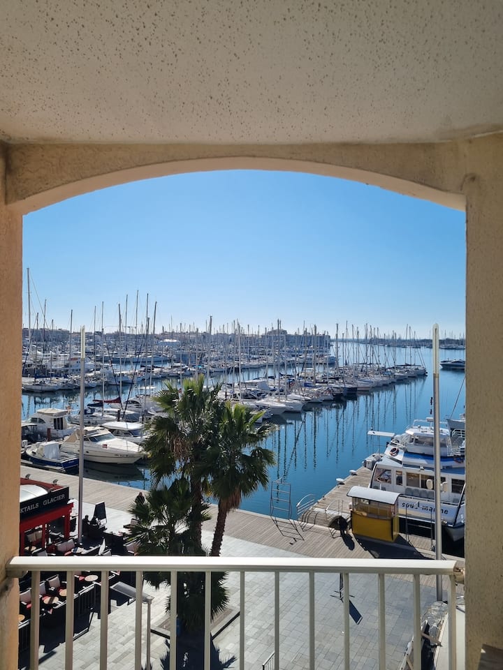 Appartement Centre Port Climatisé + Parking-cap6 - Marseillan
