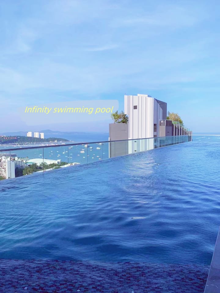 16thebase中央基地精装修公寓无边游泳池健身房双人公寓 - Pattaya City
