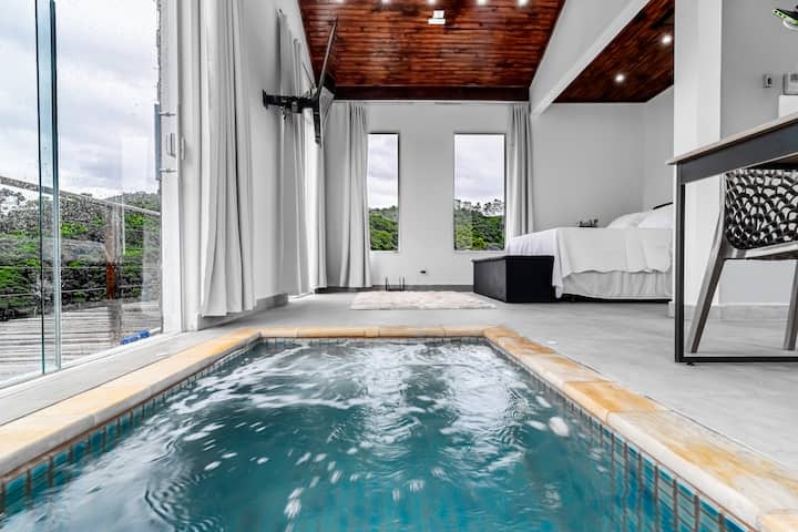 Chalé Com Piscina Aquecida Para Um Refúgio A Dois - Santo Antônio do Pinhal