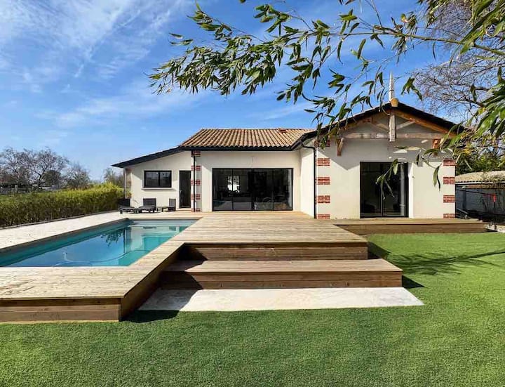 La Gujanaise Climatisée Piscine Belle Terrasse - Arcachon
