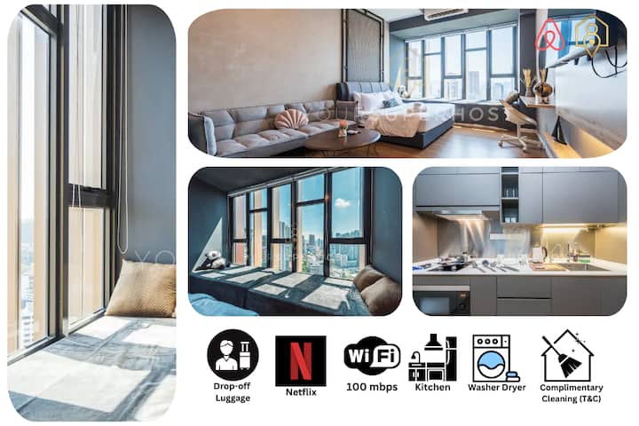 【Weekly-10%】kingbed Suite Near Klcc~full Kitchen - Malaysia