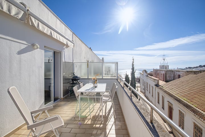 Old Town | Ocean View | 3min>beach | Ac | Parking - Albufeira