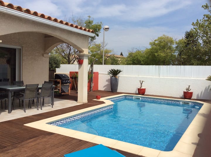 Villa Méditerranéenne Exclusive : Piscine - Wifi - Pérols