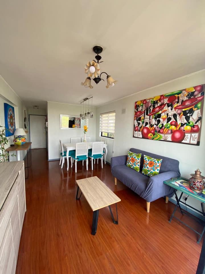 Luminoso Y Tranquilo Departamento - Las Condes