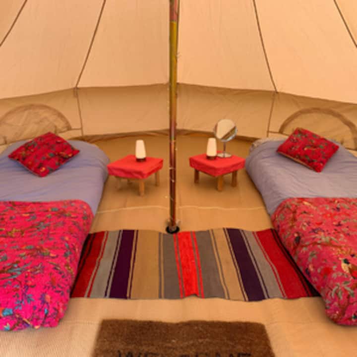Bell Tent 2 Fields From Hay Fest - Hay-on-Wye