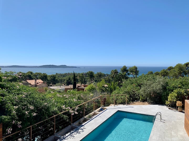 Villa Rouge - Maison D'architecte Superbe Vue Mer - Île de Porquerolles