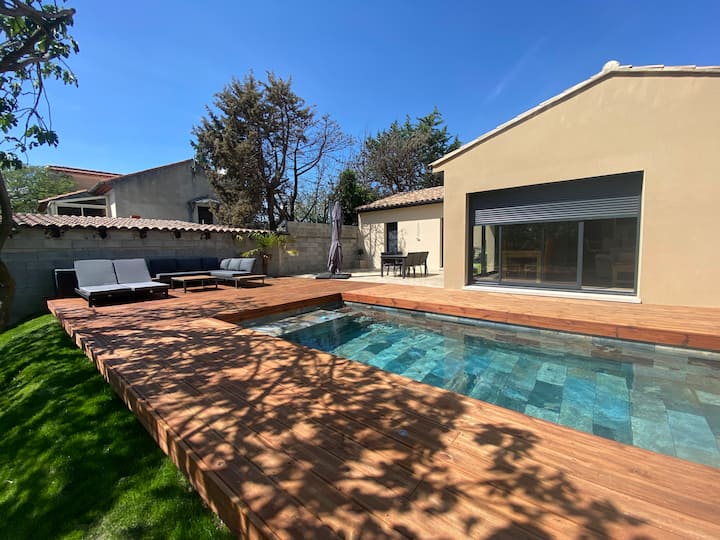 Villa Piscine Balinaise Proche Du Mont Ventoux - Vacqueyras