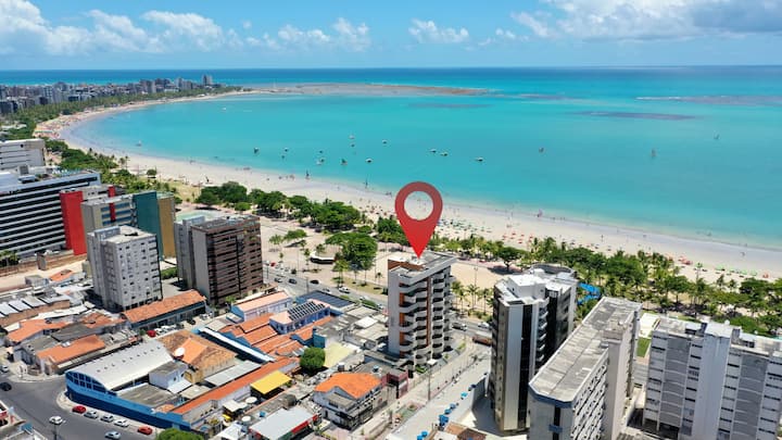 Duplex Beira-mar C/ Quarto Climatizado - Sea Tower - Maceió