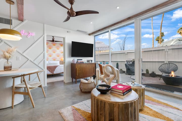 Boho Chic Condo At The Mid-century Ocotillo Lodge - Palm Springs