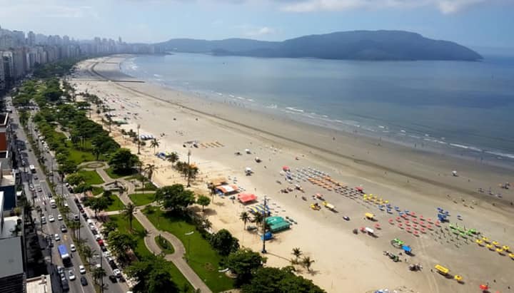 Vista Mar Apartamento Em Frente A Praia No Gonzaga - Santos