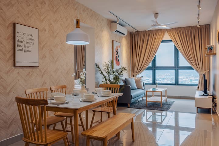 5 Stars Cozy Muji 3br Near Sunwayvelocity|aeon|mrt - Kuala Lumpur