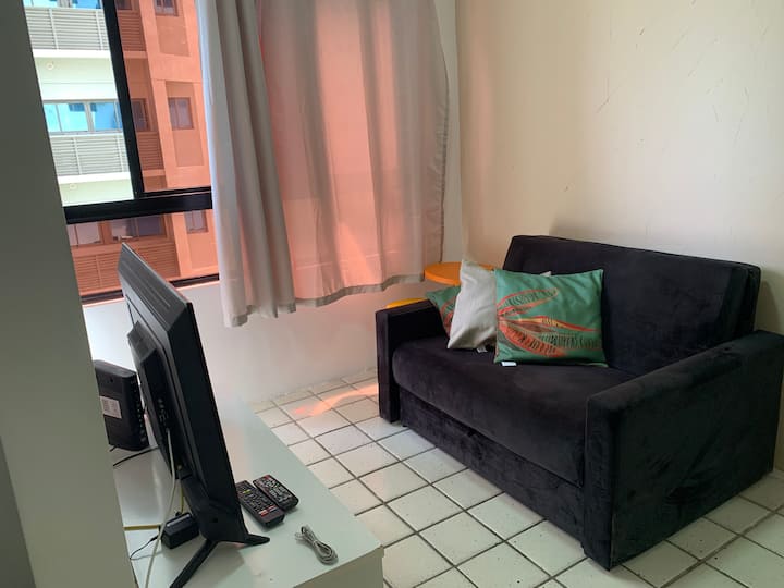 Flat Completo Na Beira-mar De Boa Viagem - Recife