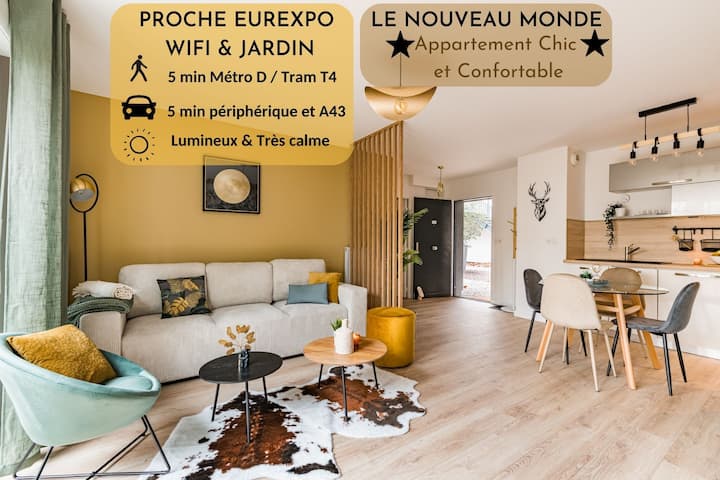 Le Nouveau Monde - Appartement Chic Et Confortable - Saint-Priest