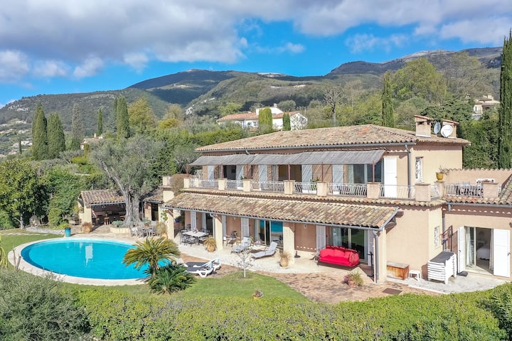 Amazing 6 Bedroom Villa Sea View Close To Village - Gréolières les Neiges